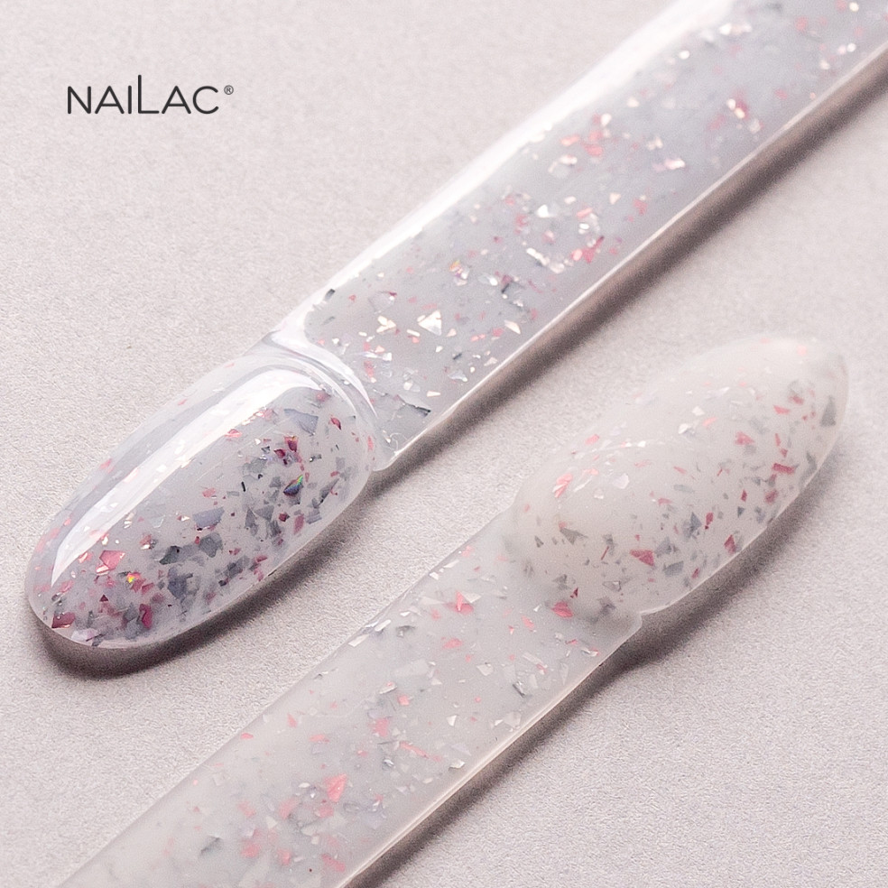 Baza kauczukowa Glammy Base Milk&Silver NaiLac 7ml Baza kauczukowa Glammy Base Milk&Silver NaiLac 7ml