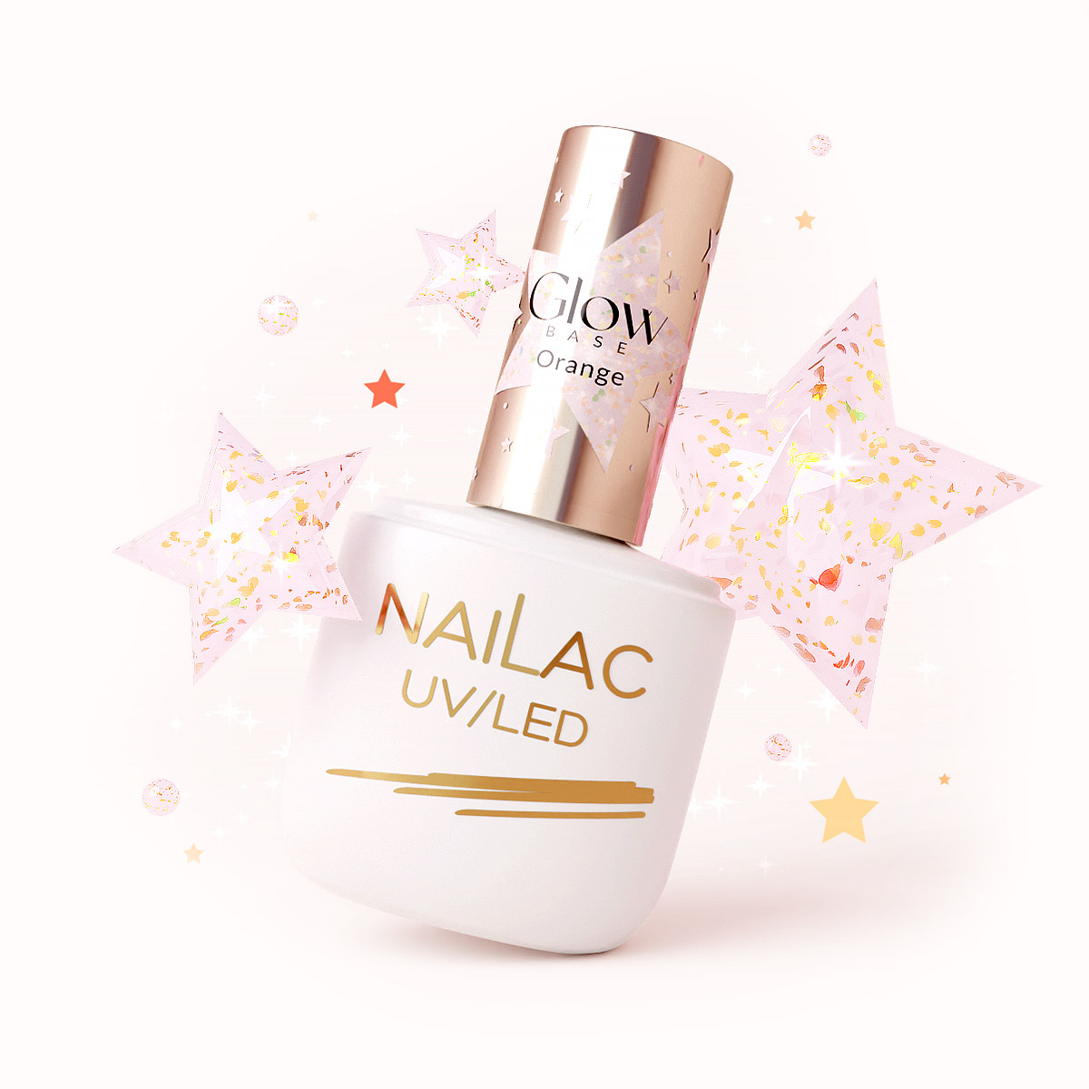 Baza kauczukowa Glow Base Orange NaiLac 7ml